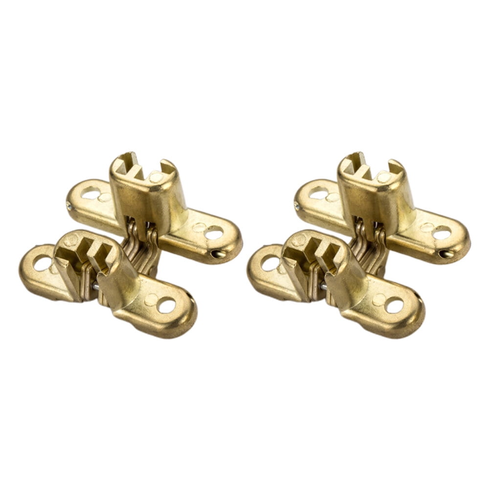2Pcs Hidden Hinge Zinc Alloy Cross Hinge Silent Table Invisible Cross ...