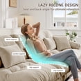 MAYEERTY 99.4in Cloud Sectional Sofa for Living Room, Chenille Sleeper ...