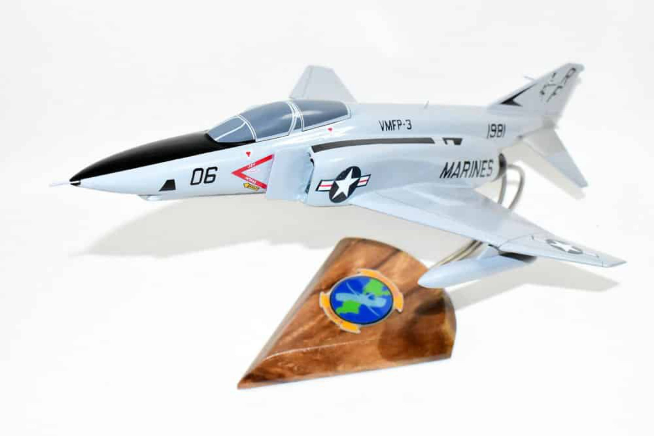 VMFP-3 Eyes of the Corps (1983) RF-4B Model, 1/42 (18) Scale, Mahogany ...