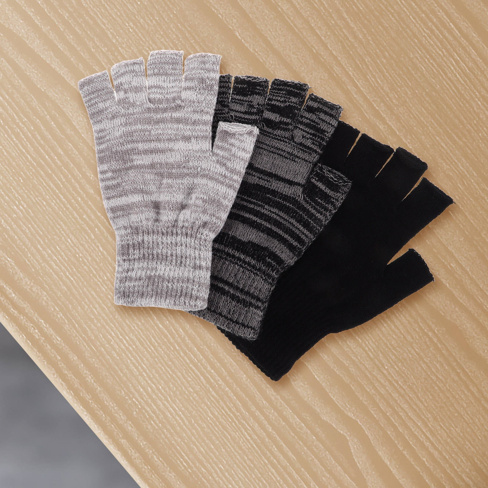 Click here for Brightfufu 3 Pairs Fingerless Gloves Black For Wom... prices