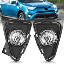 Fog Light Pair Upgrade Kit Black Bezel Accessory Lamp Fits 2012-2021 ...