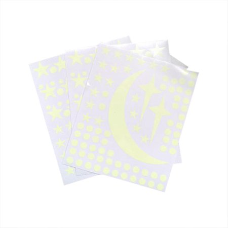 Luminous Carved Star And Moon Fluorescent Stickers Children's Bedroom ...