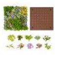 20x20" 3D Succulents Wall Panel - Artificial Hanging Plants for Indoor ...