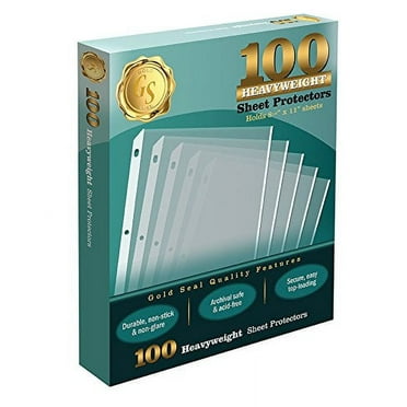 200 Count Diamond Clear Extra Heavyweight Sheet Protectors, 4 mils ...