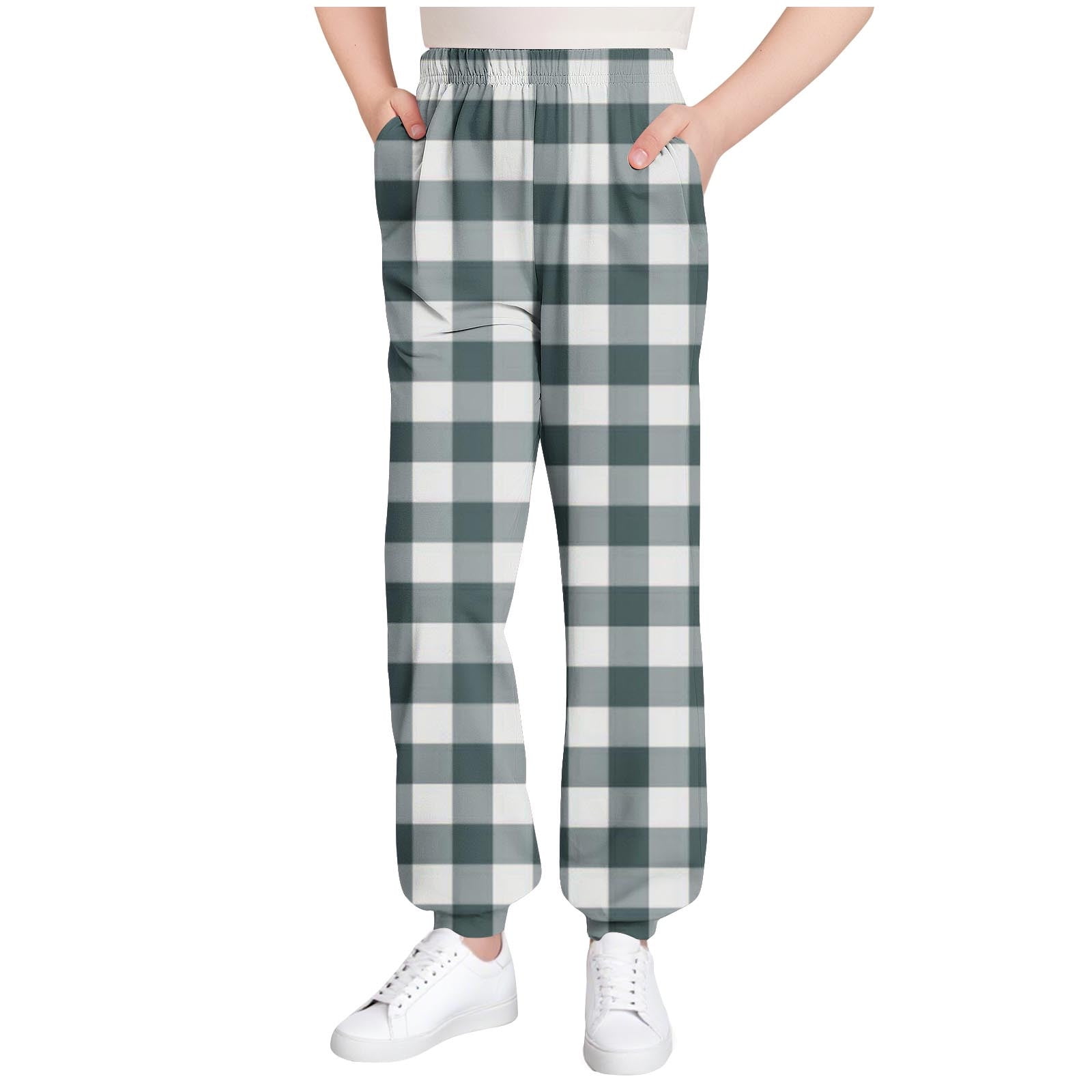 Click here for Lovzfmll Kids Plaid Print Pants Boys And Girls You... prices
