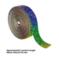 5Yard Adhesive Rhinestones Tape Sparkling Rhinestones Ribbon Trim for ...
