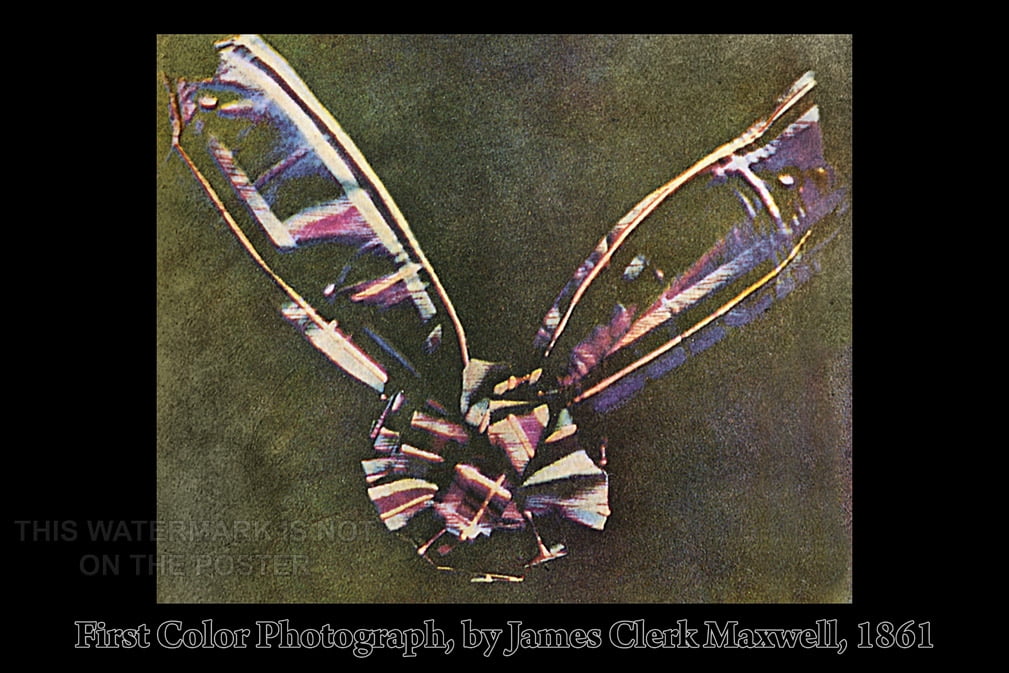 24"x36" Gallery Poster, first color photograph Tartan Ribbon ...