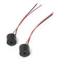 KERISTE 10Pcs Buzzer Active Piezo Electronic Wired Connector Beeper 12V ...