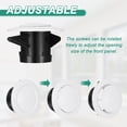Uxcell 2pcs Soffit Vent 3" ABS Adjustable Round Vent Cover Grille Cover ...