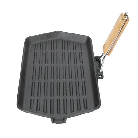Grill Pan, Space Saving Anti Warping Bottom Griddle Pan Even Heating ...