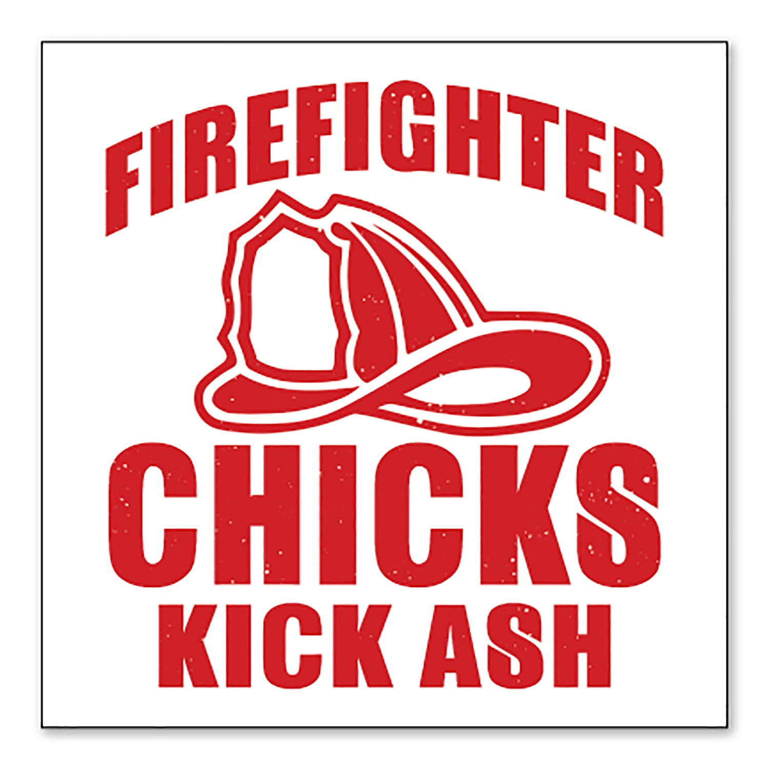 DistinctInk Custom Bumper Sticker - 4" x 4" Decorative Decal - White ...