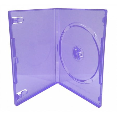 CheckOutStore 100 STANDARD Clear Purple Color Single DVD Cases ...