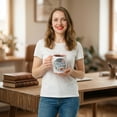 Coffee Mug, Ceramic Coffee Mug, Usa Patriotic Floral Print, 11 Oz ...