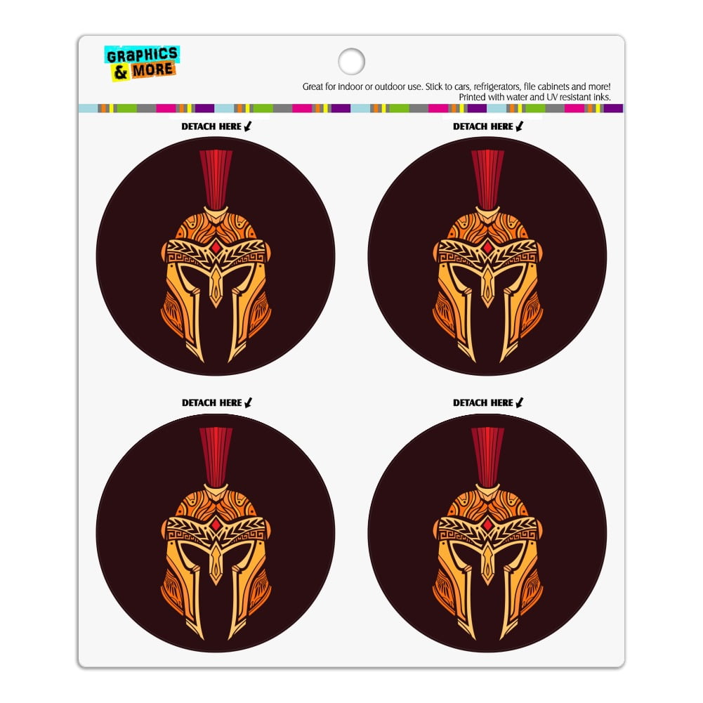 Trojan Greek Spartan Warrior Helmet Gold And Red Refrigerator Fridge ...