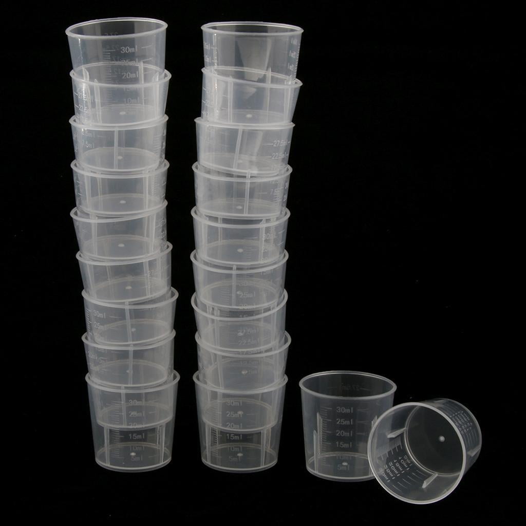 20 Piezas 30 Ml de Plástico Laboratorio Prueba de Laboratorio Tazas de ...