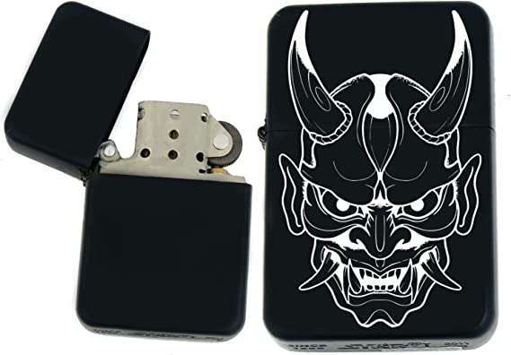 Japanese Mask Oni Demon Kabuki Unique Collectible Gifts Infinity Black ...