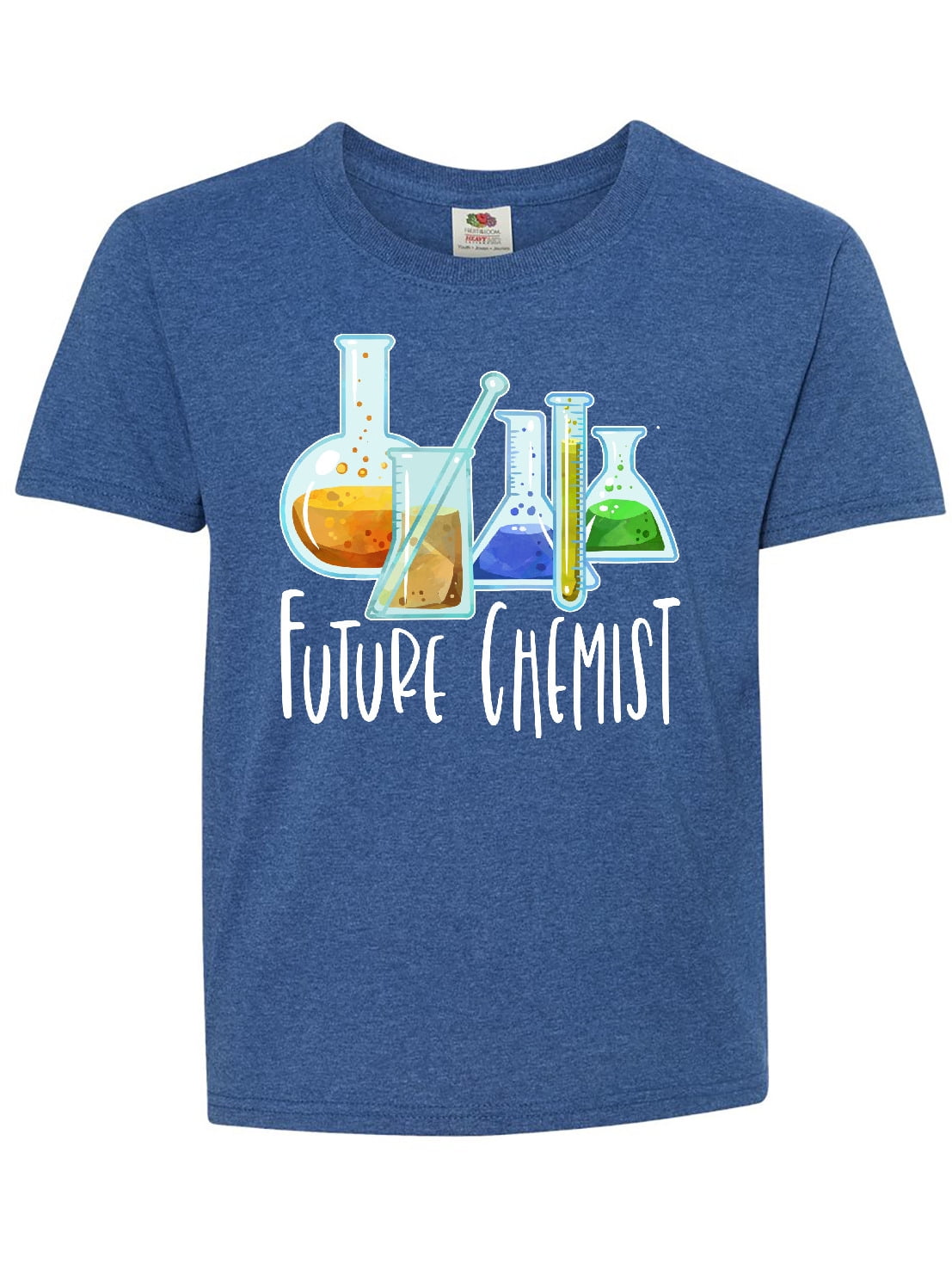 Inktastic Future Chemist with Beakers, Test Tubes and Formulas Youth T ...