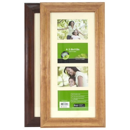 8x16 Collage Panel Photo Frame, Oak / Walnut Finish - Walmart.com