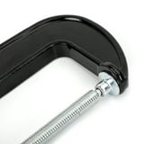 Hyper Tough 4-inch C-Clamp with Steel Threaded Screw and Swivel Jaw Pad ...