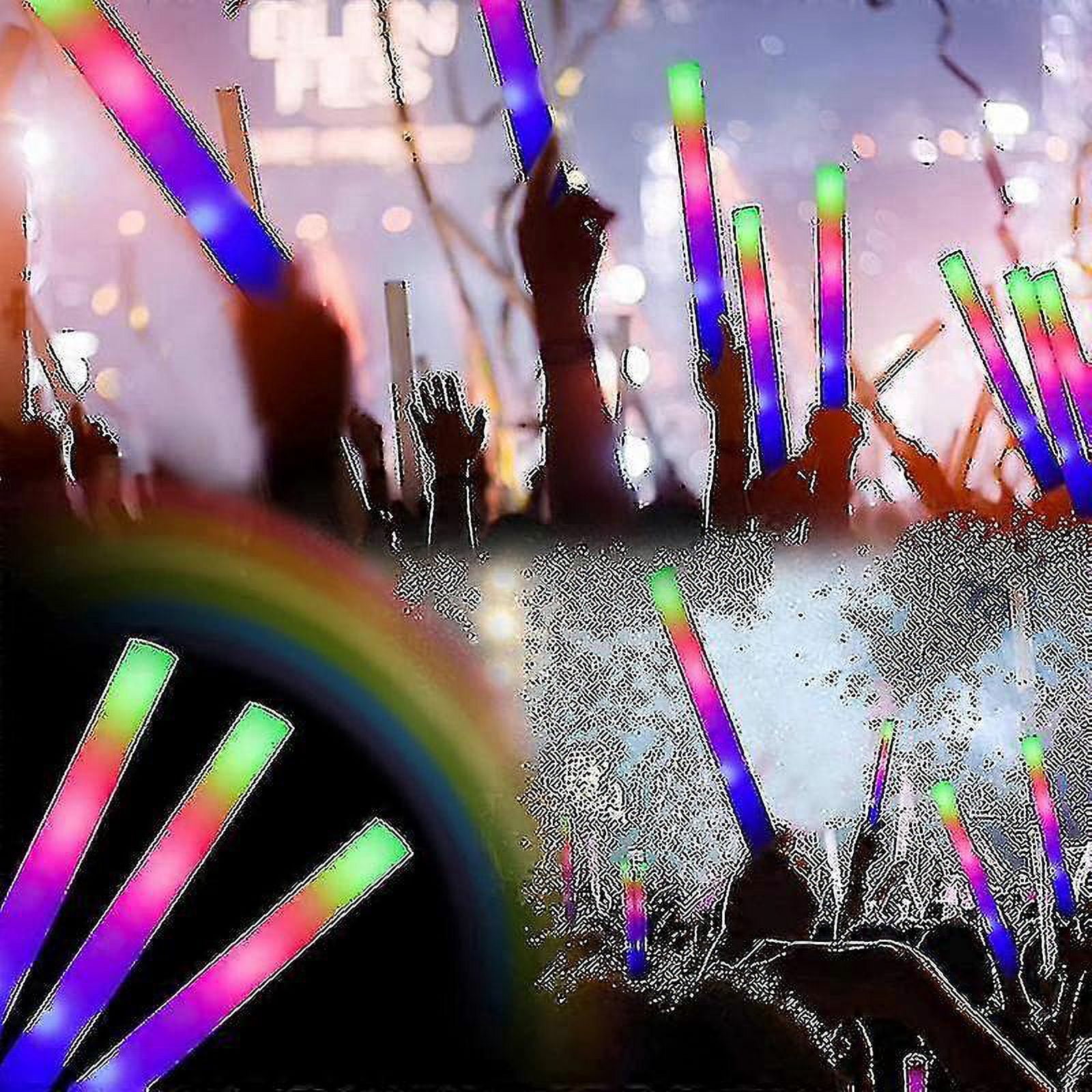 10pcs LED Stick Glow Sticks Rgb Led Glow Foam Stick Glow Sticks Dark ...