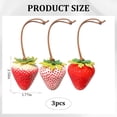 3 count Strawberry Bag Charm, Adorable Strawberry , Versatile Purse ...