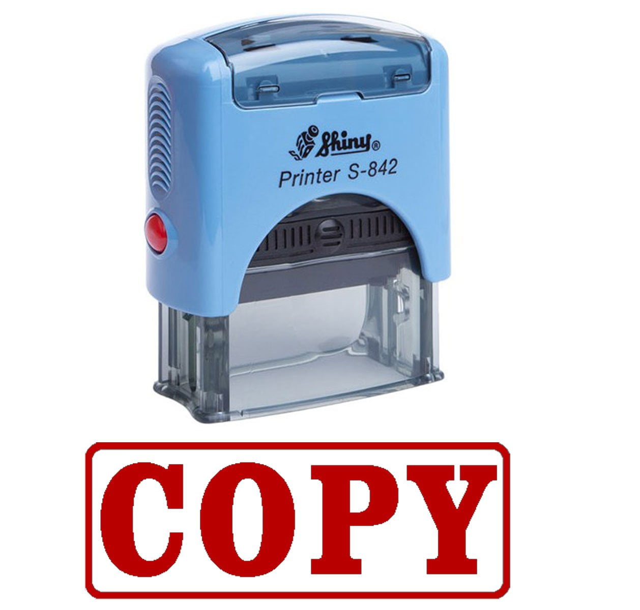 COPY Self Inking Rubber Stamp Office Stationary Custom Shiny Stamp ...