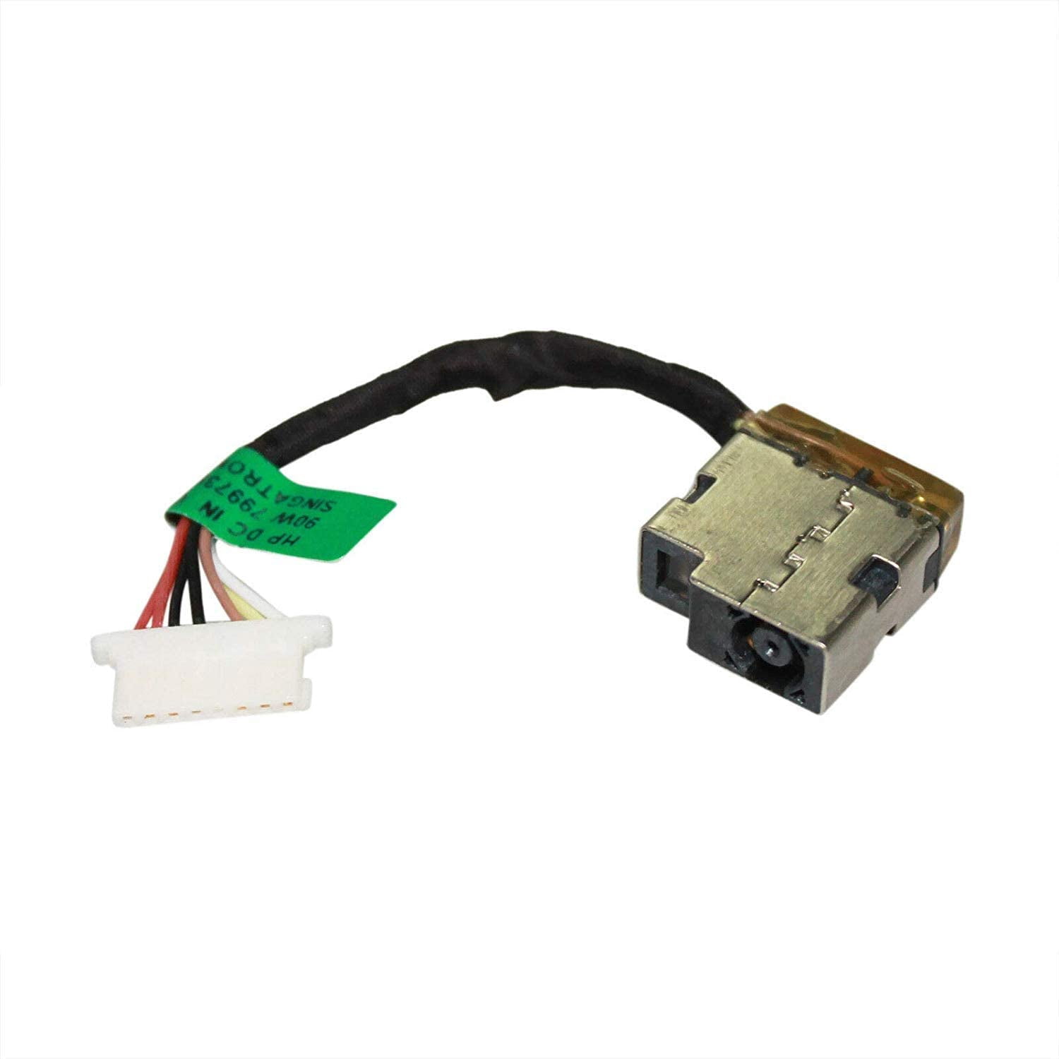 AC DC Jack Power Plug in Charging Port Connector Socket with Wire Cable ...