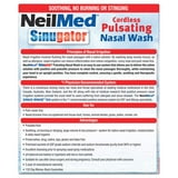 NeilMed Sinugator Cordless Pulsating Nasal Irrigator (Dual Speed) with ...