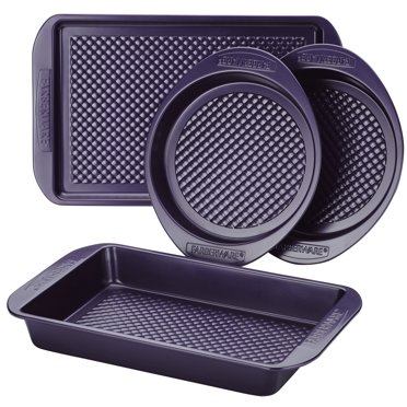 Farberware 10-Piece Nonstick Bakeware Set with Cooling Rack, Grey ...