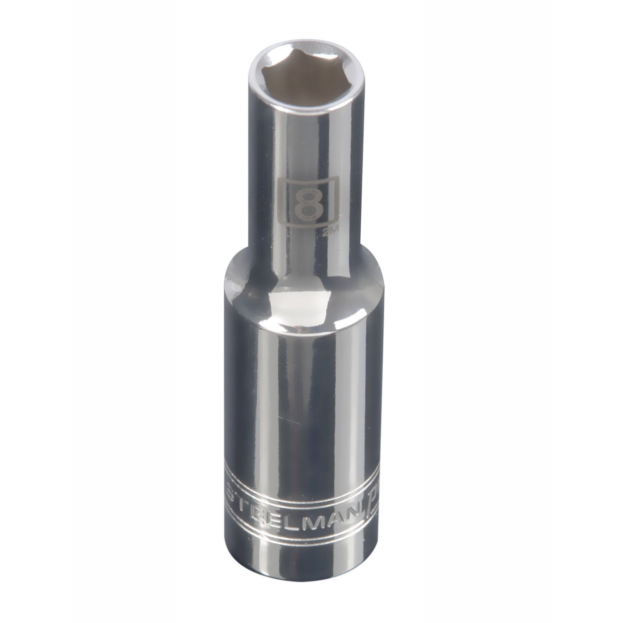 STEELMAN PRO 3/8-Inch Drive x 8mm Deep Well 6-Point Socket, 78225 ...
