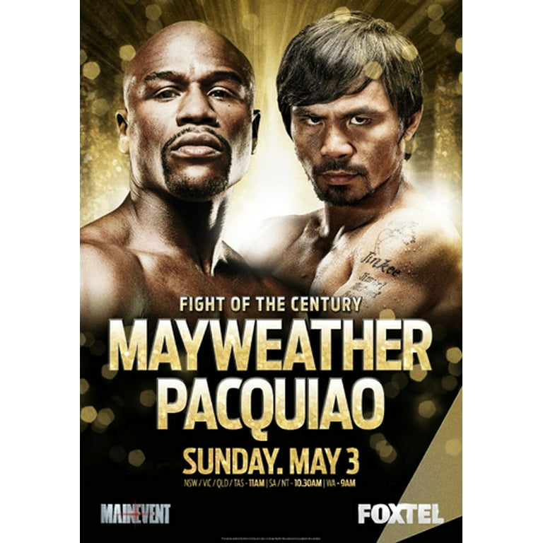 Manny Pacquiao Vs Floyd Mayweather Poster