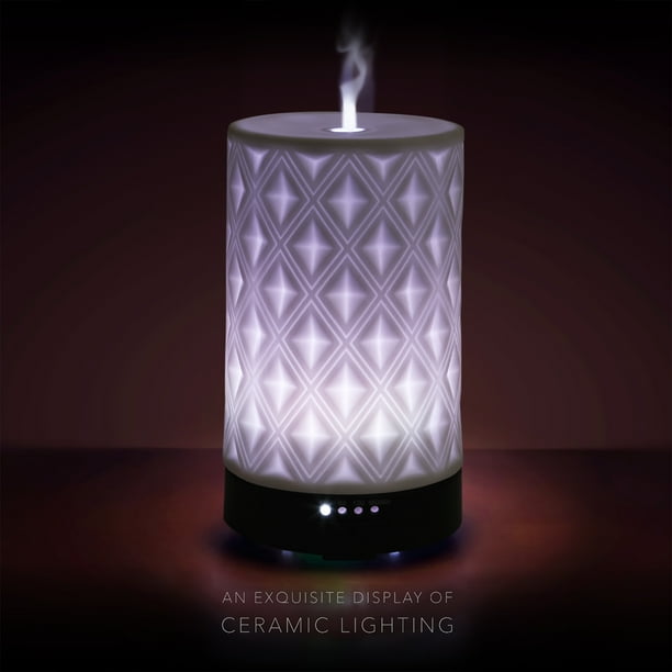 Earnest Living Essential Oil Diffusers Home Scent Aroma White Ceramic ...