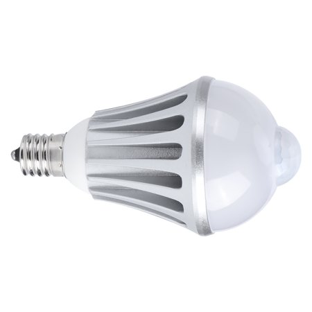 10LEDs Body Induction Light Bulb 120° Lighting Cast Aluminium E17 ...