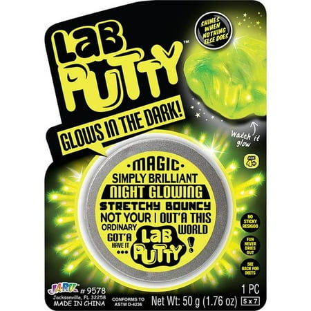 Ja-Ru 9755752 Lab Putty Glow in the Dark Sculpting Toy Glass | Walmart ...
