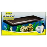 Tetra LED Hood 16 inches by 8 Inches, Low-Profile Aquarium Hood with ...
