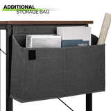 Magshion Computer Desk with Storage Bag, 47" Writing Office Table with ...
