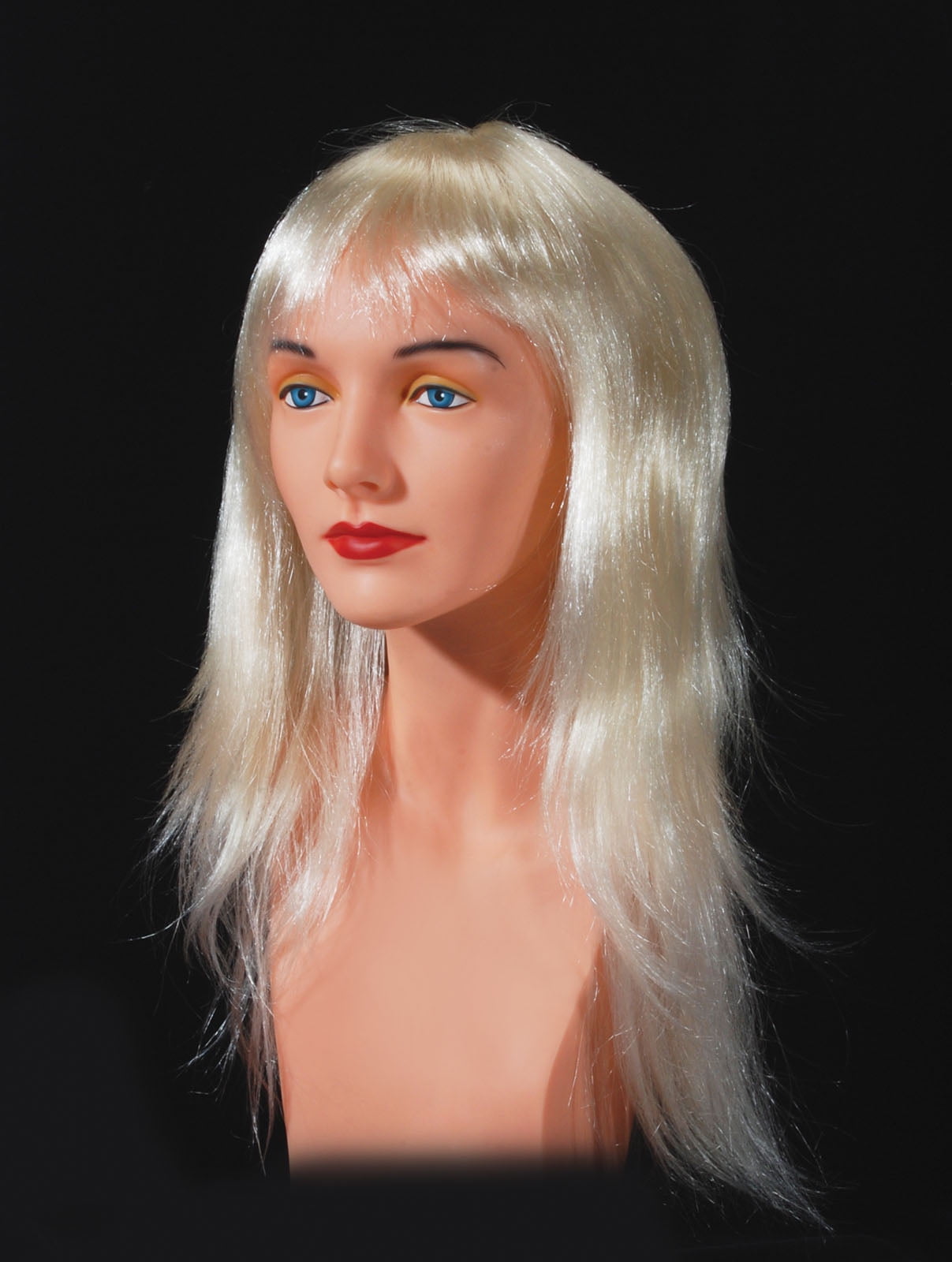 Star Power Woman Punk Wispy Layers Long Costume Wig, Blonde, One Size ...