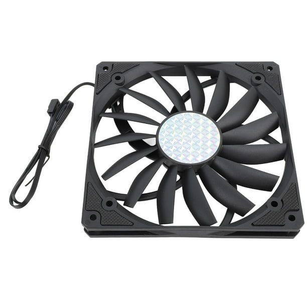 PWM Case Fan, 140mm 4Pin 12V PC Cooling Fan, 1100RPM 15mm Ultra Thin ...