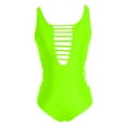 DHFJKG Womens One Piece Swimsuit Hallow Out Solid Color Swimsuits Open ...
