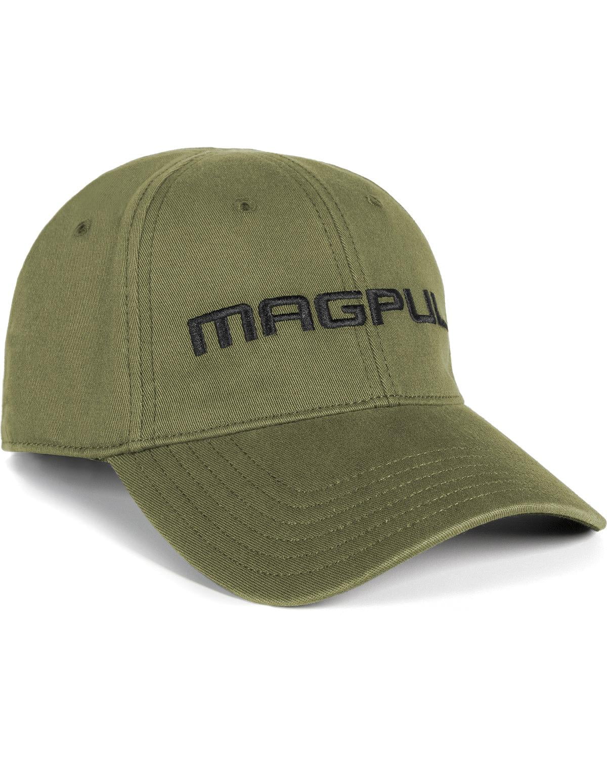 magpul core cover wordmark low crown stretch fit baseball cap, olive, l ...