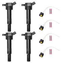 Set of 4 ISA Ignition Coil & 4 platinum Spark Plug & 4 Ignition Coil ...
