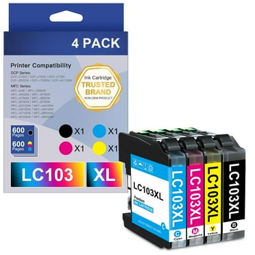 LC-103 High Yield Ink Cartridges, Compatible for Brother MFC-J Printers ...