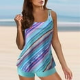 Tankini Swimsuits For Women 2024 Summer Two Piece Bathing Suits Print