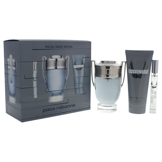 Invictus by Paco Rabanne for Men - 3 Pc Gift Set 3.4oz EDT Spray, 0 ...