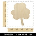 Three Leaf Clover Solid Wood Shape Unfinished Piece Cutout Craft DIY ...