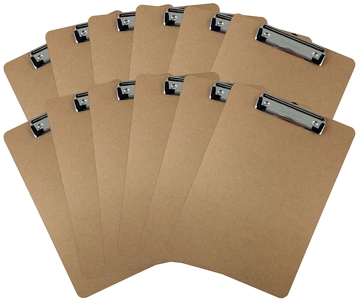 Trade Quest Clipboards Letter Size Low Profile Clip (Pack of 12 ...