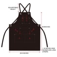 DOVACKA Black Heavy Duty Canvas Work Apron for Men, for Carpenter ...