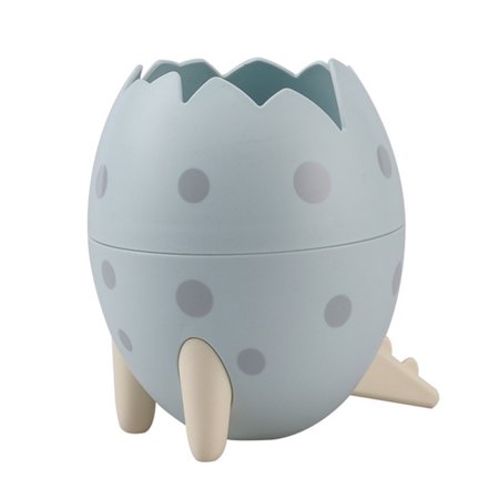 gufffrom PP Kids Egg Shape Pen Holder Portable Cartoon Large Capacity ...