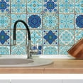 36PCS Vintage Blue Peel and Stick Tile Stickers 4x4 inch Wall Stickers ...