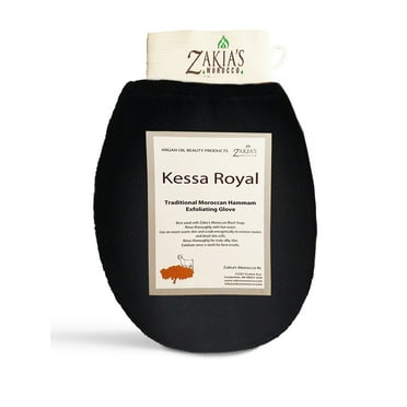 Kessa Gentle Exfoliation Hammam Glove - Traditional Moroccan Exfoliant ...